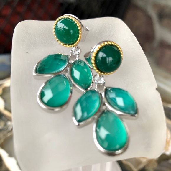 JOYA by Judy Crowell | Jewelry | Joya By Judy Crowell Green Agate 5 ...